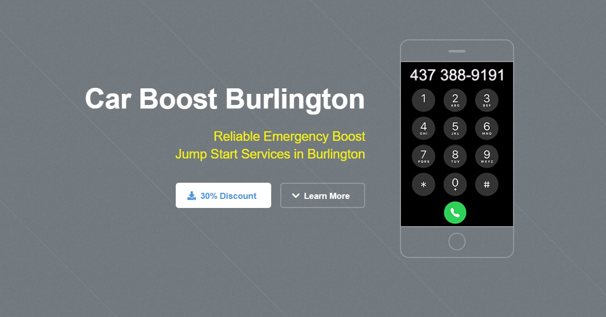 Reliable Emergency Boost / Jump Start Services in Burlington